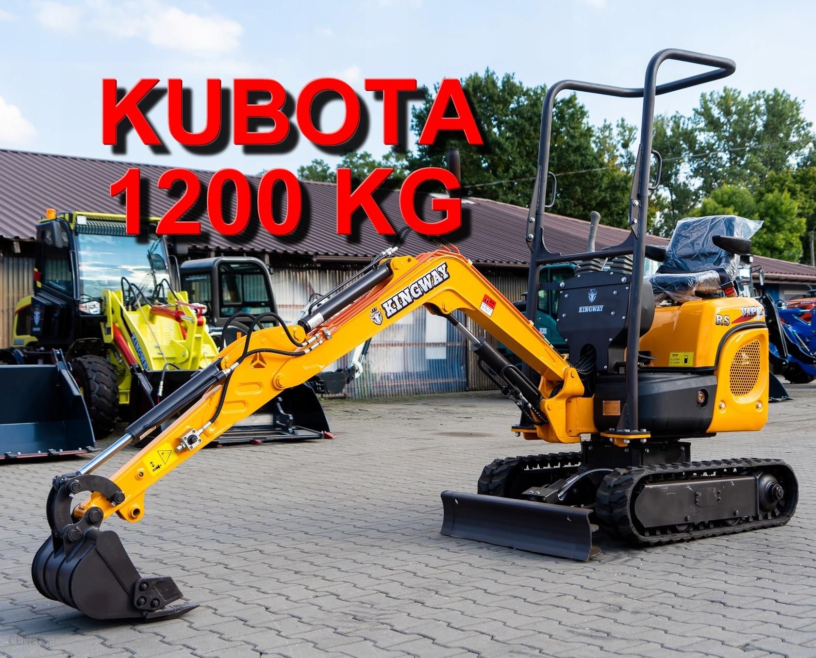 NOWA Minikoparka Kingway VIP10 RS, VIP12 RS KUBOTA – sklep-kraftline.pl